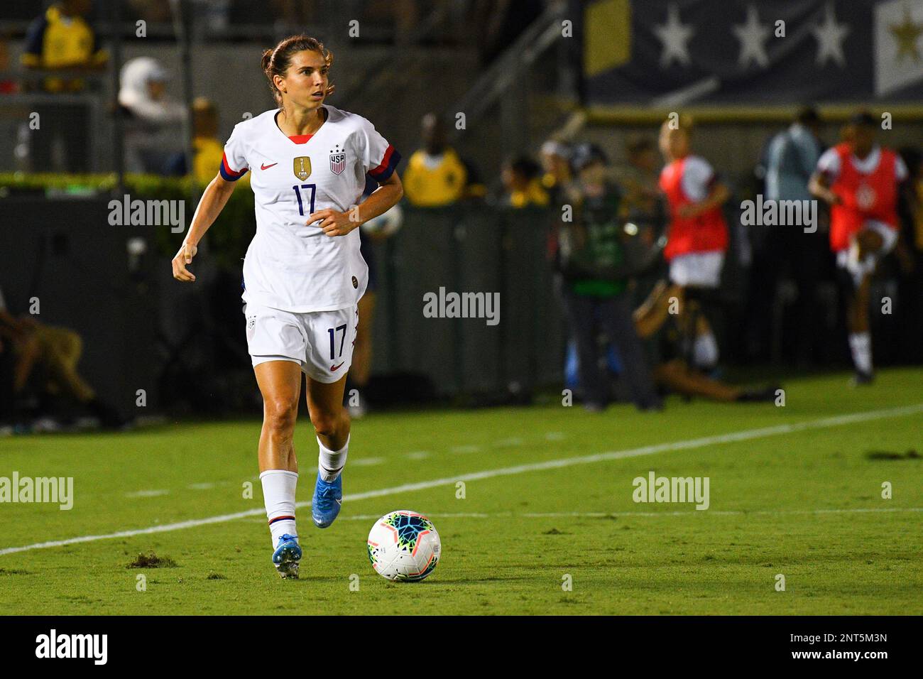 PASADENA, CA - AUGUST 03: USA forward Tobin Heath (17) attacks during ...