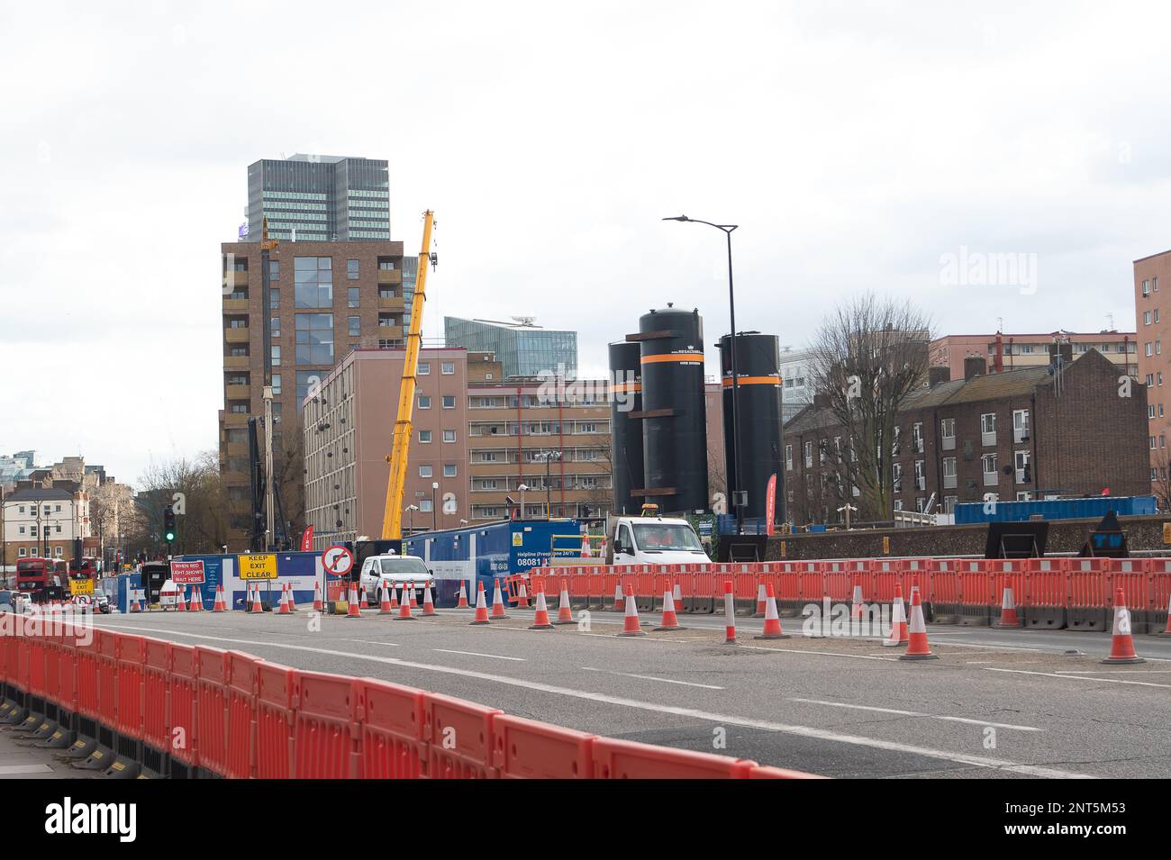 Euston, London, UK. 27th February, 2023. HS2 Ltd are doing vast amounts ...