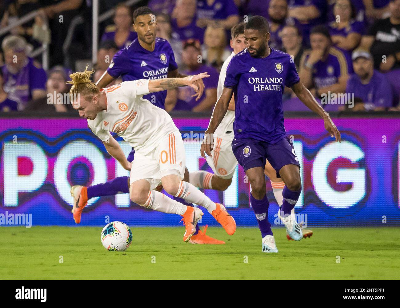 ORLANDO, FL - AUGUST 06: Atlanta United forward Andrew Carleton (30 ...