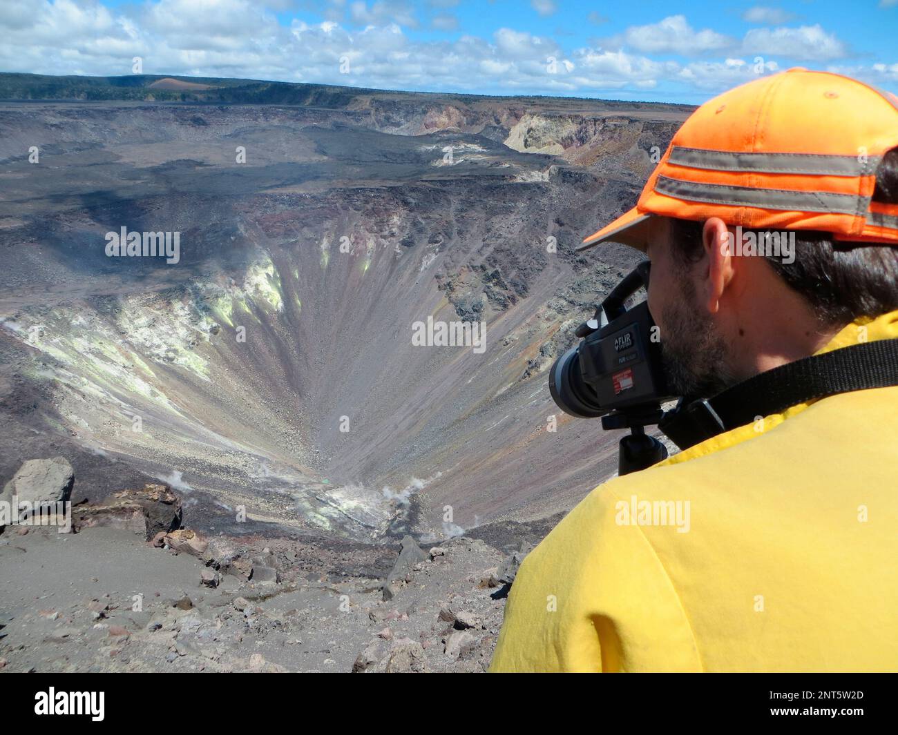In this Aug. 4, 2019 photo provided by the U.S. Geological Survey, a ...