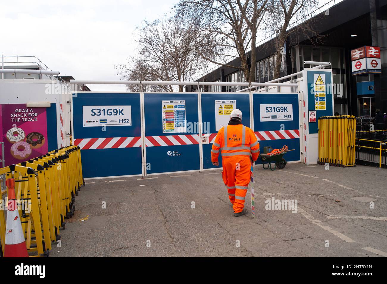 Euston, London, UK. 27th February, 2023. HS2 Ltd are doing vast amounts ...