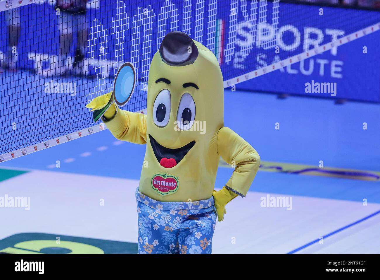 Palazzo dello Sport, Rome, Italy, February 25, 2023, event mascot ...
