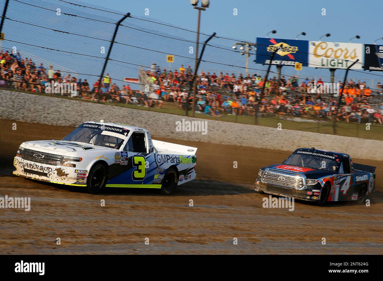 #3: Carson Hocevar, Jordan Anderson Racing, Chevrolet Silverado and #4 ...