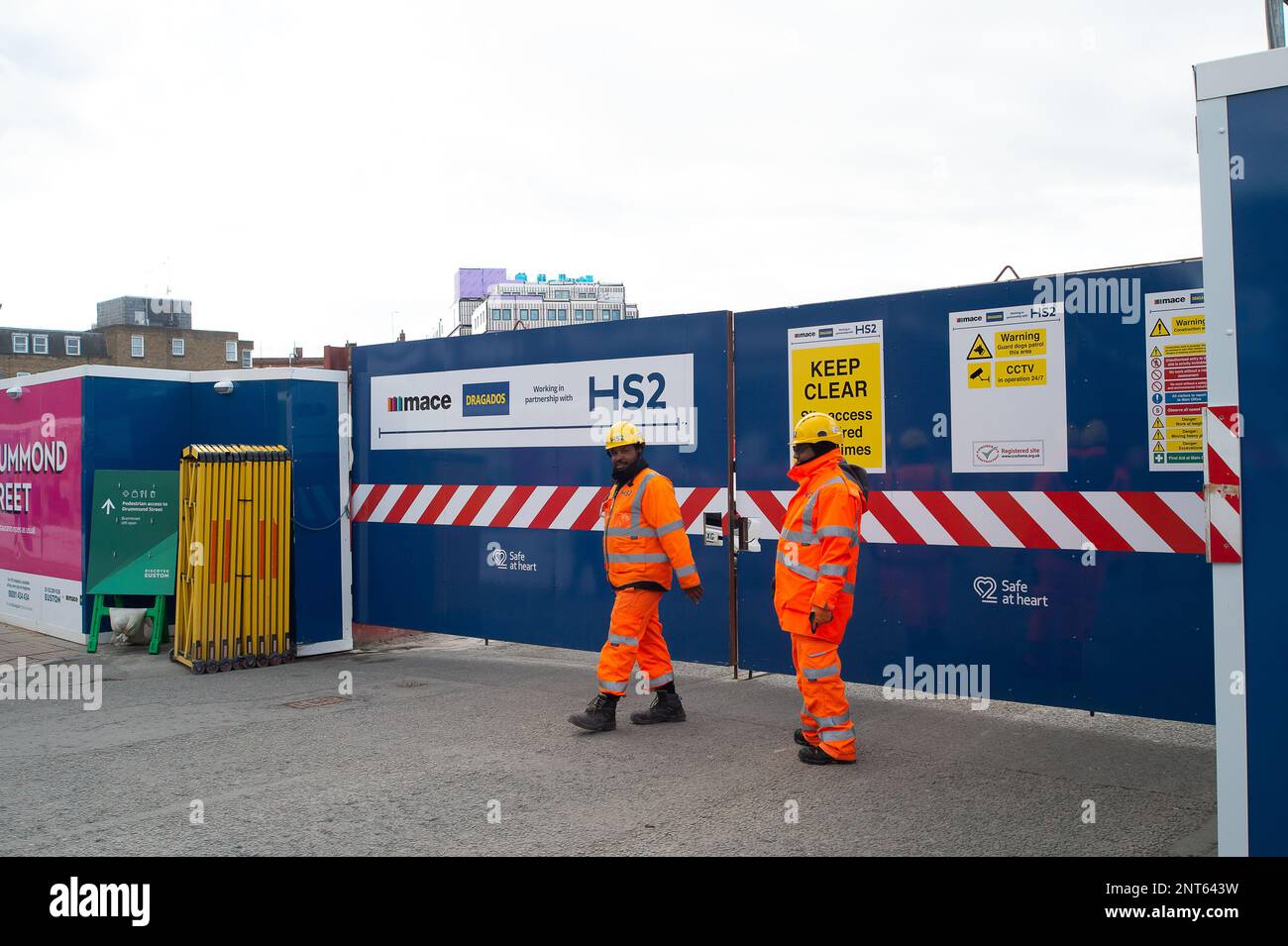 Euston, London, UK. 27th February, 2023. HS2 Ltd are doing vast amounts ...