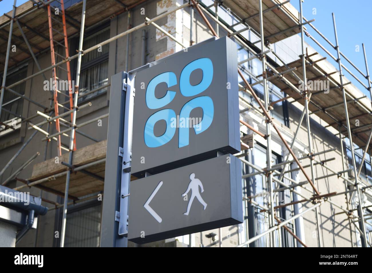 Welsh co op signage hi-res stock photography and images - Alamy