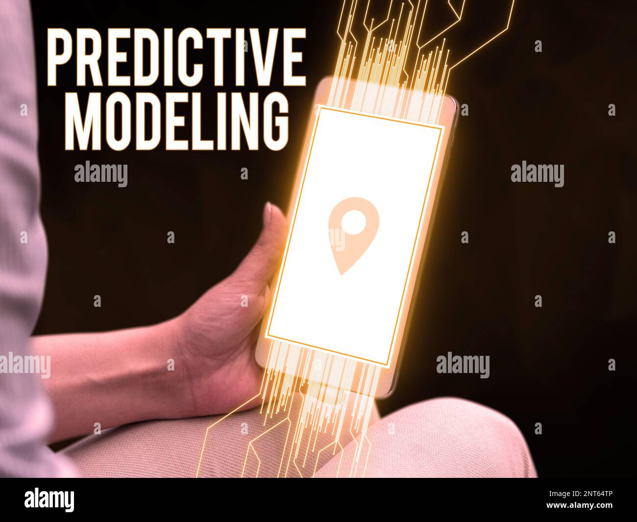 Hand writing sign Predictive Modeling. Conceptual photo maintenance strategy driven by ...