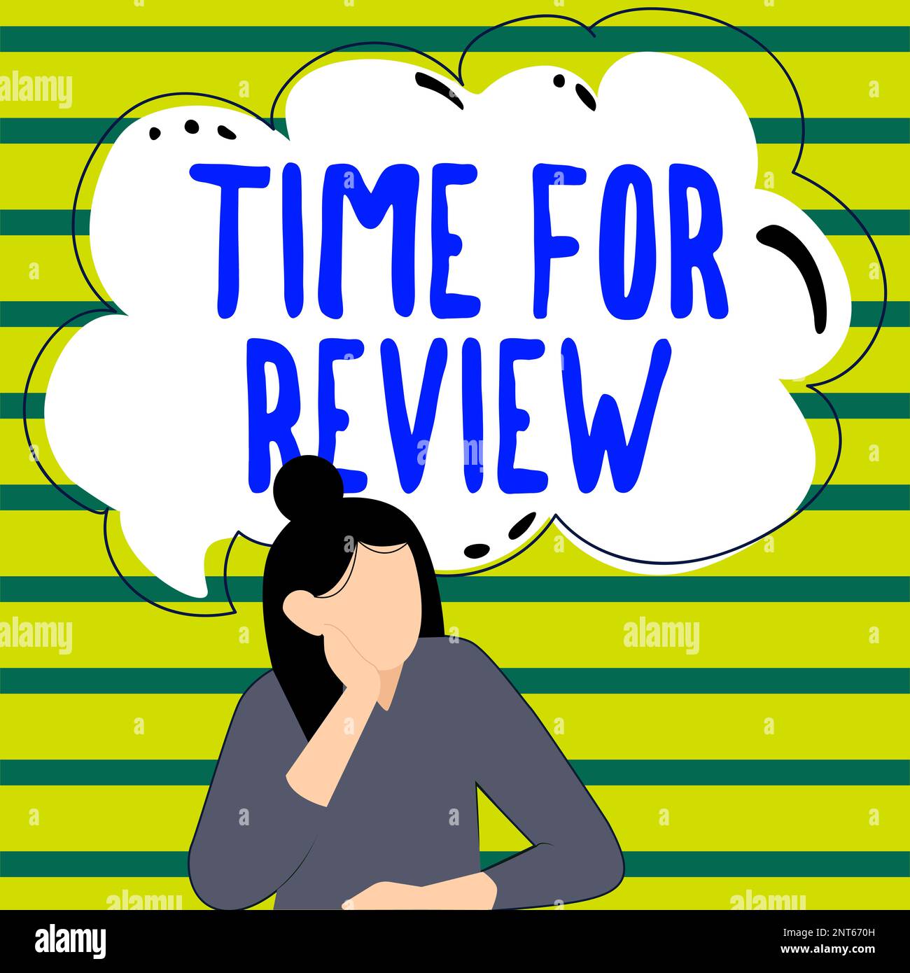 Text caption presenting Time For Review. Business concept Evaluation ...