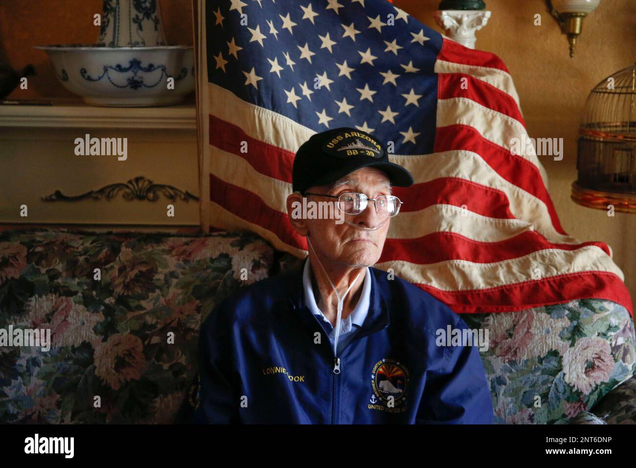 In this Wednesday, July 11, 2018 photo, Pearl Harbor survivor and WWII ...