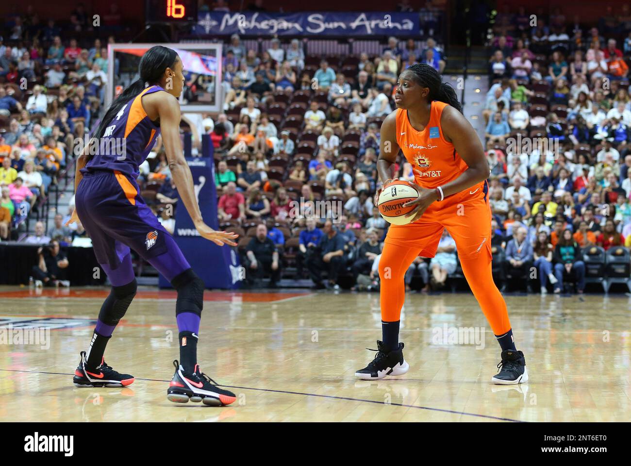 UNCASVILLE, CT - AUGUST 01: Connecticut Sun forward Shekinna Stricklen ...