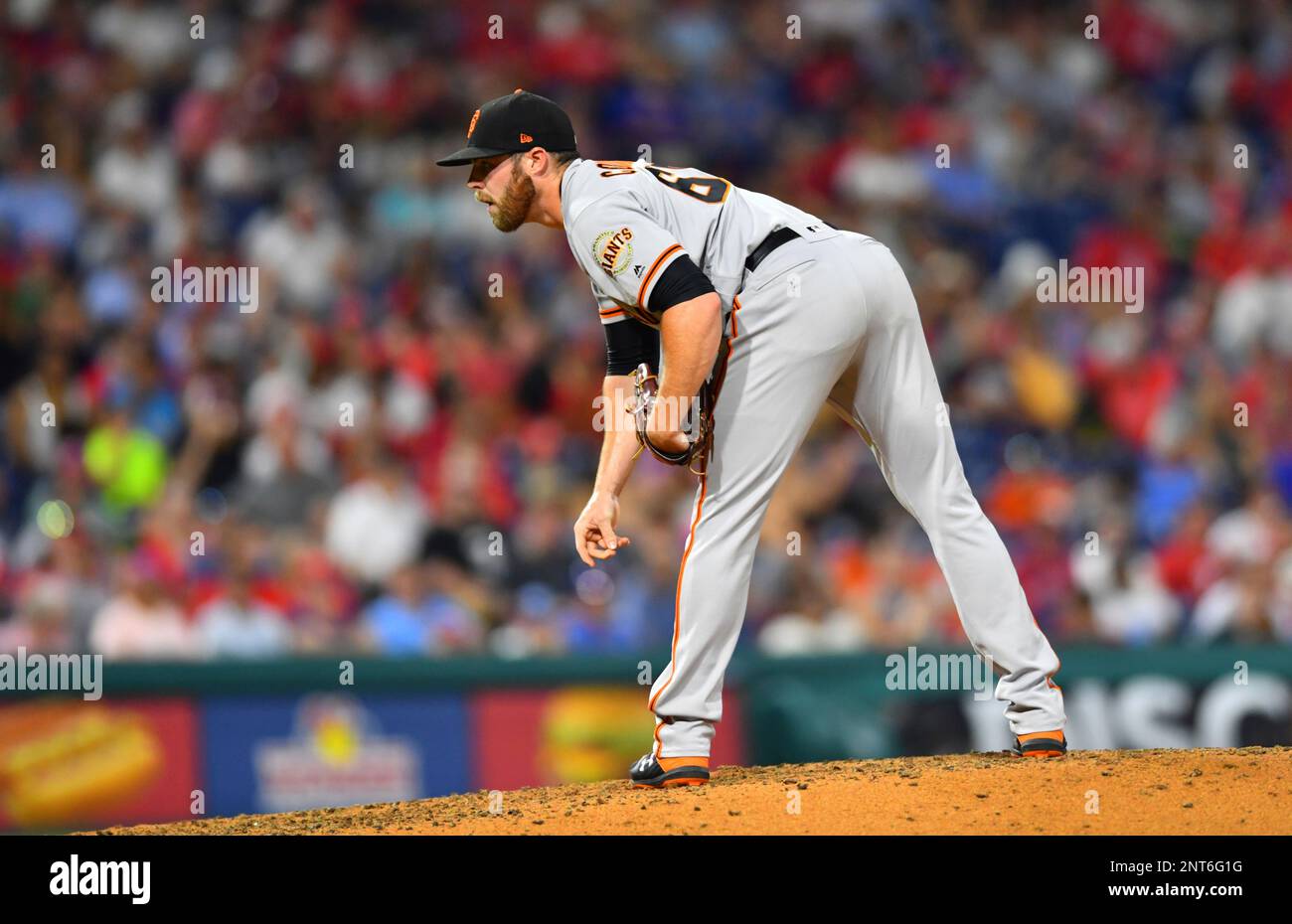 PHILADELPHIA, PA - JULY 30: San Francisco Giants Pitcher Sam Coonrod ...