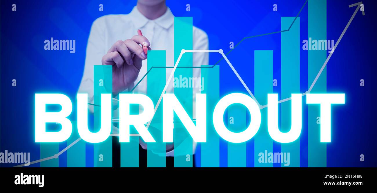 Conceptual display Burnout. Word Written on Feeling of physical and ...