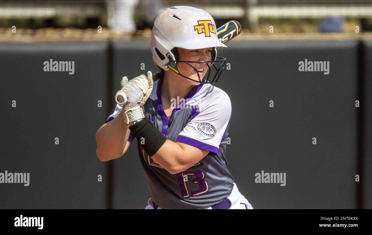 Tennessee Tech infielder Ella Bishop (13) during an NCAA softball game on Sunday, Feb. 26, 2023 ...