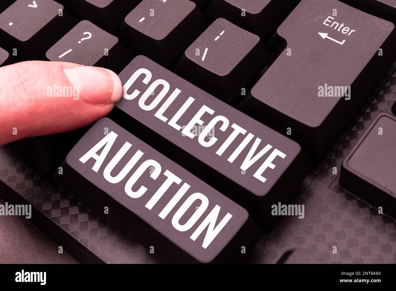 Hand writing sign Collective Auction. Business idea Gathering and ...