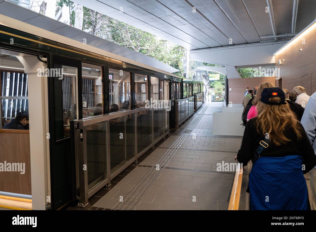 Hong Kong Kowloon and Hong Kong island. Cable Car to Mount Victoria ...