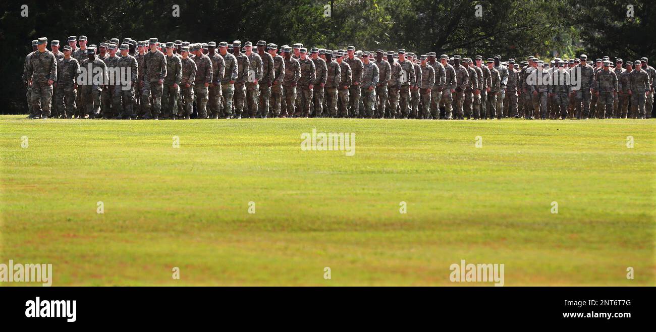 Soldiers of the 48th Infantry Brigade Combat Team representing units ...