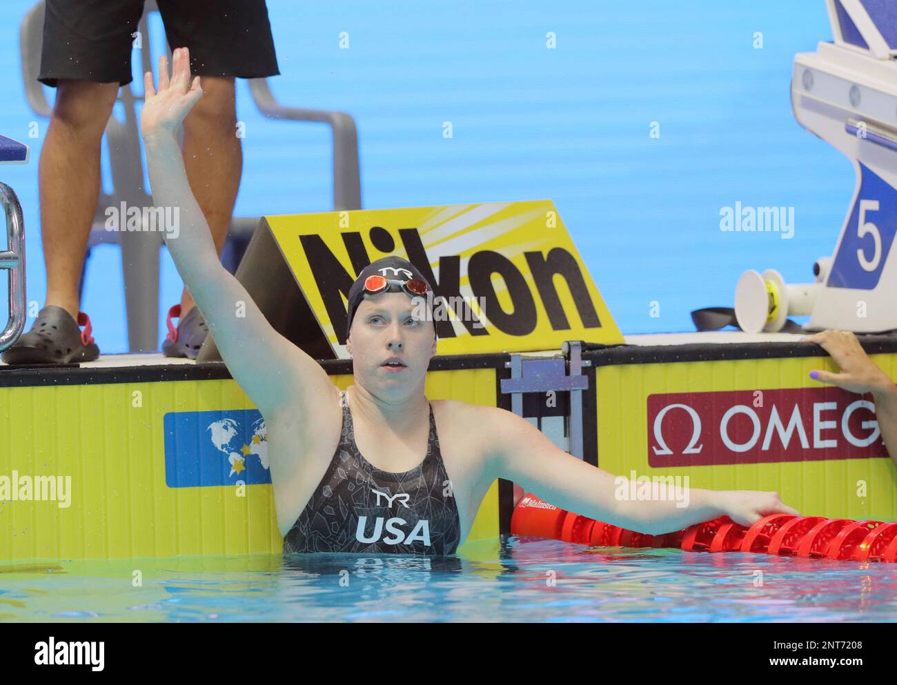 KING Lilly of United States of America reacts after winning the Women's ...