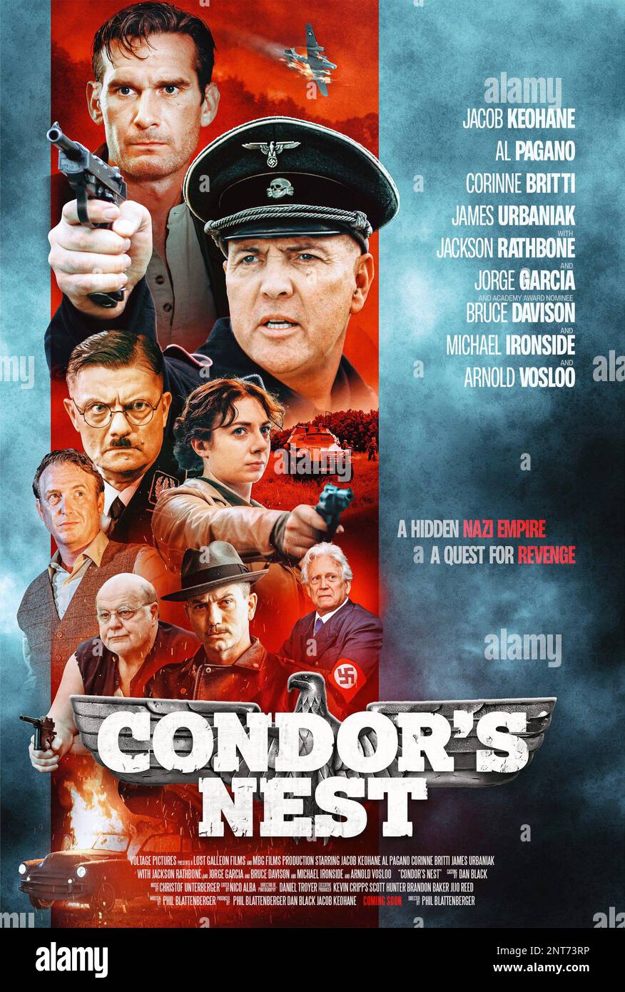 CONDOR'S NEST, poster, from top: Jacob Keohane, Arnold Vosloo, James ...