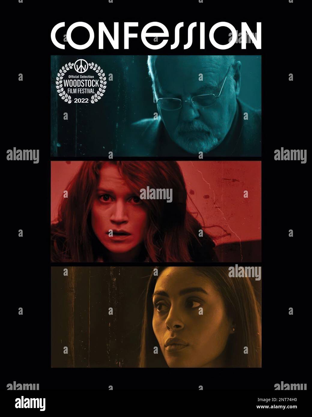 CONFESSION, poster, from top: Michael Ironside, Sarah Hay, Clark Backo ...