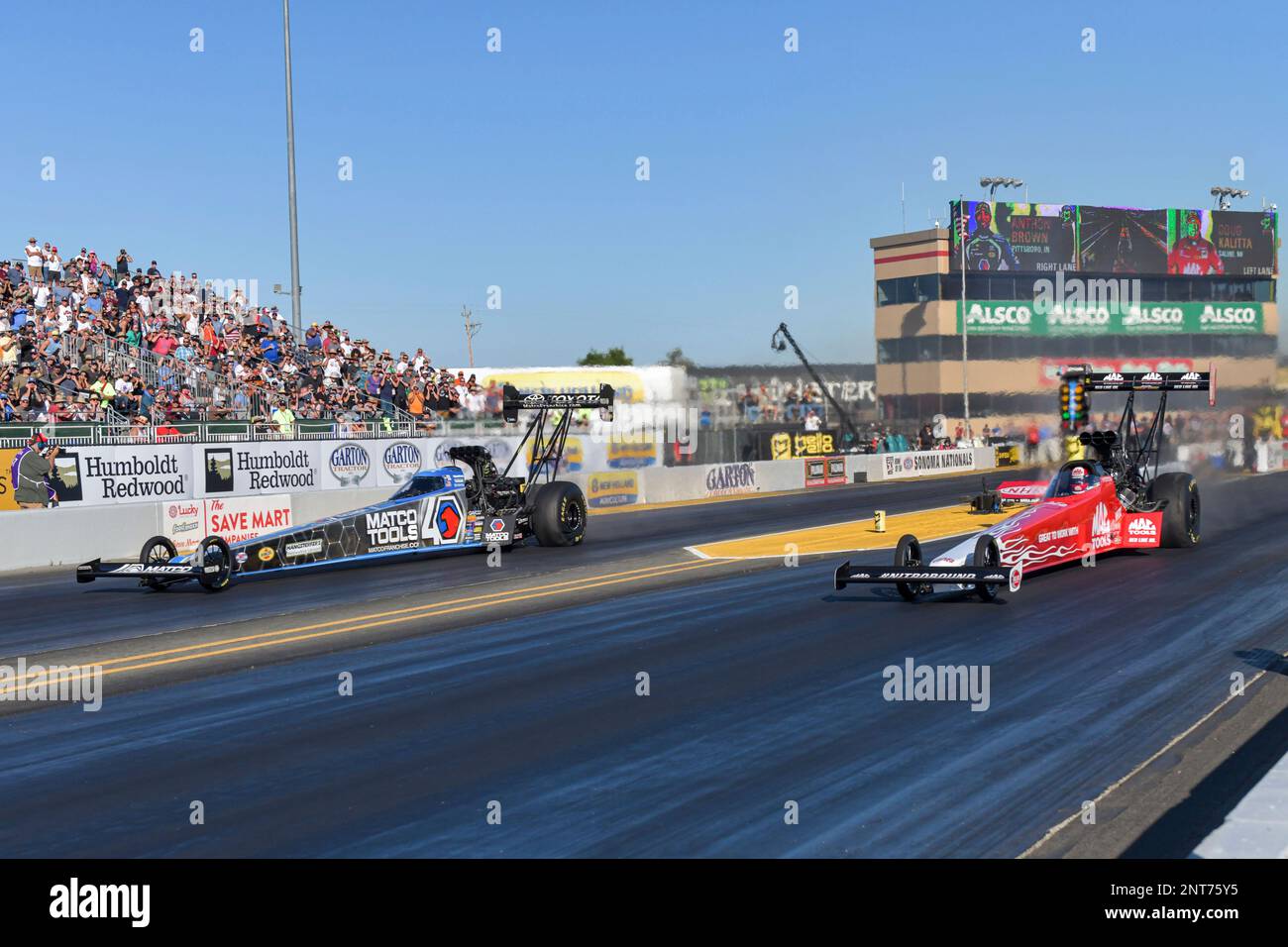 July 26, 2019: Antron Brown in his Match Tools top fuel dragster takes ...