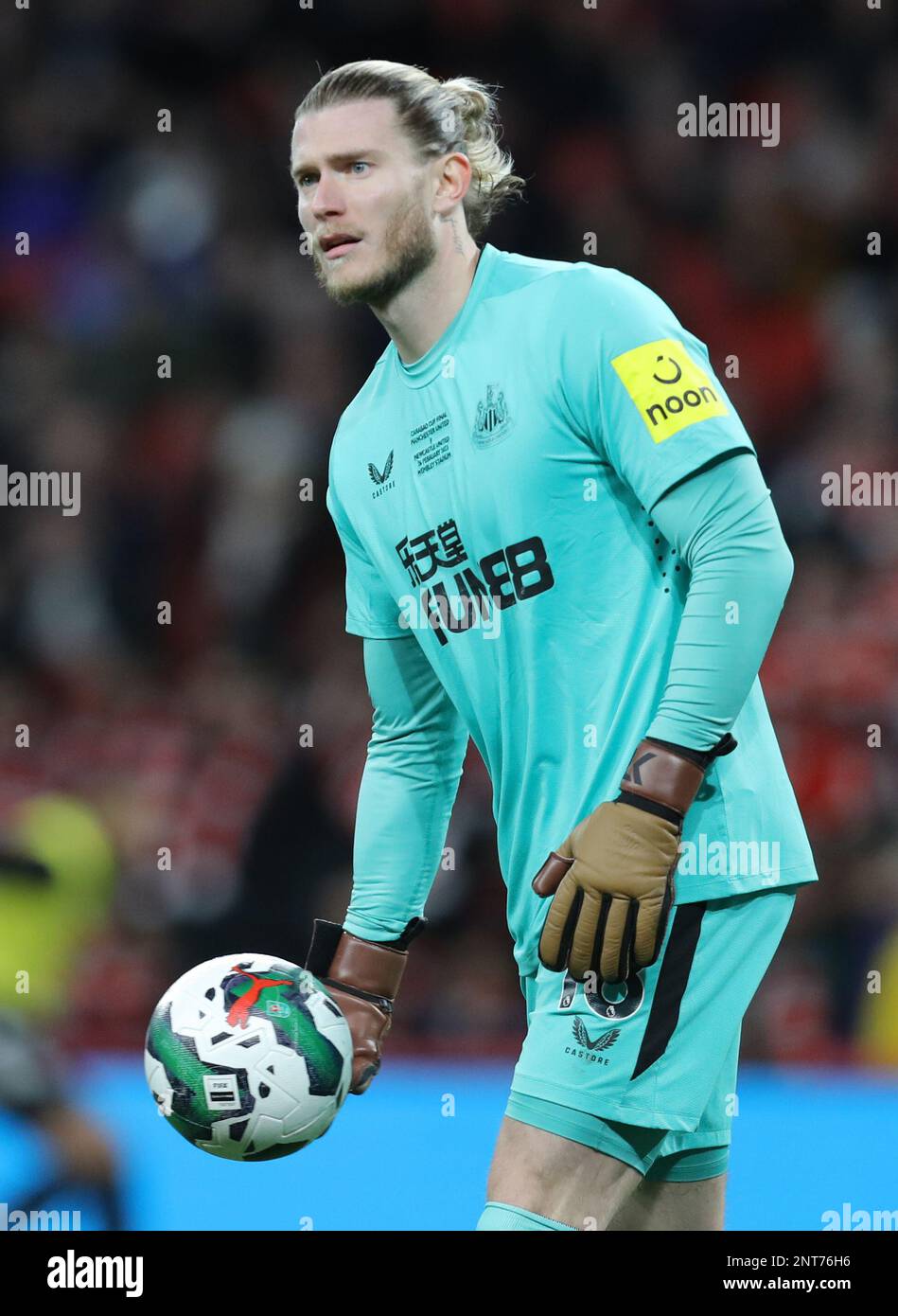 London, England, 26th February 2023. Loris Karius of Newcastle United ...