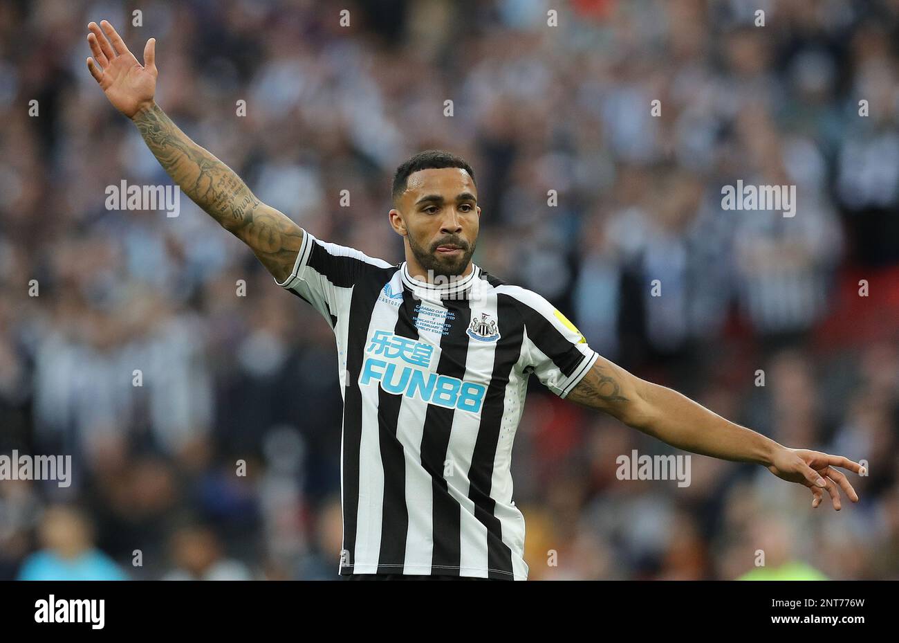 London, England, 26th February 2023. Callum Wilson of Newcastle United ...