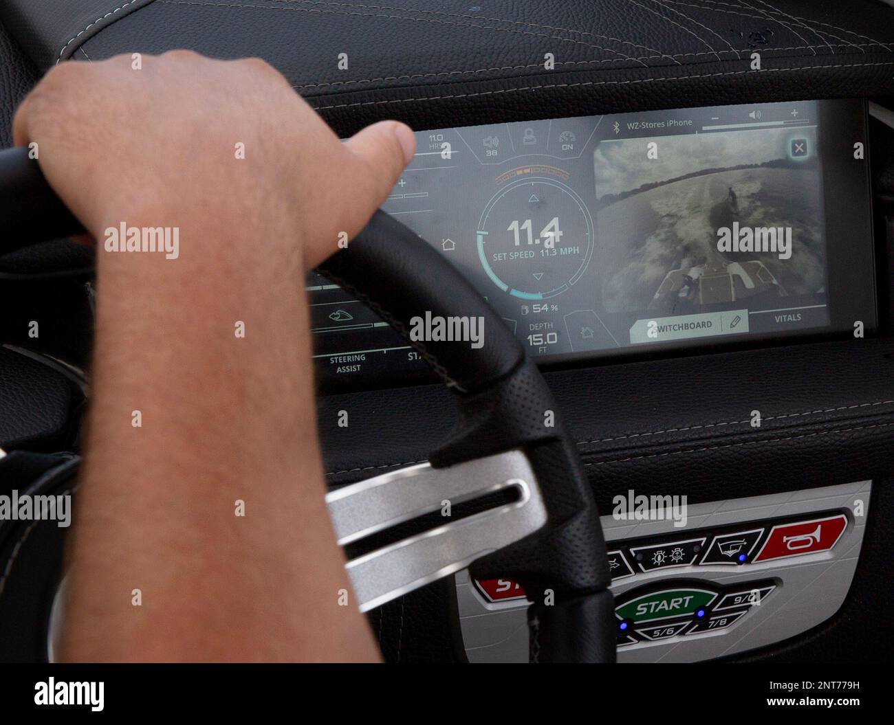 In this July 19,2019, photo Scott Nowak, sales consultant for MarineMax ...