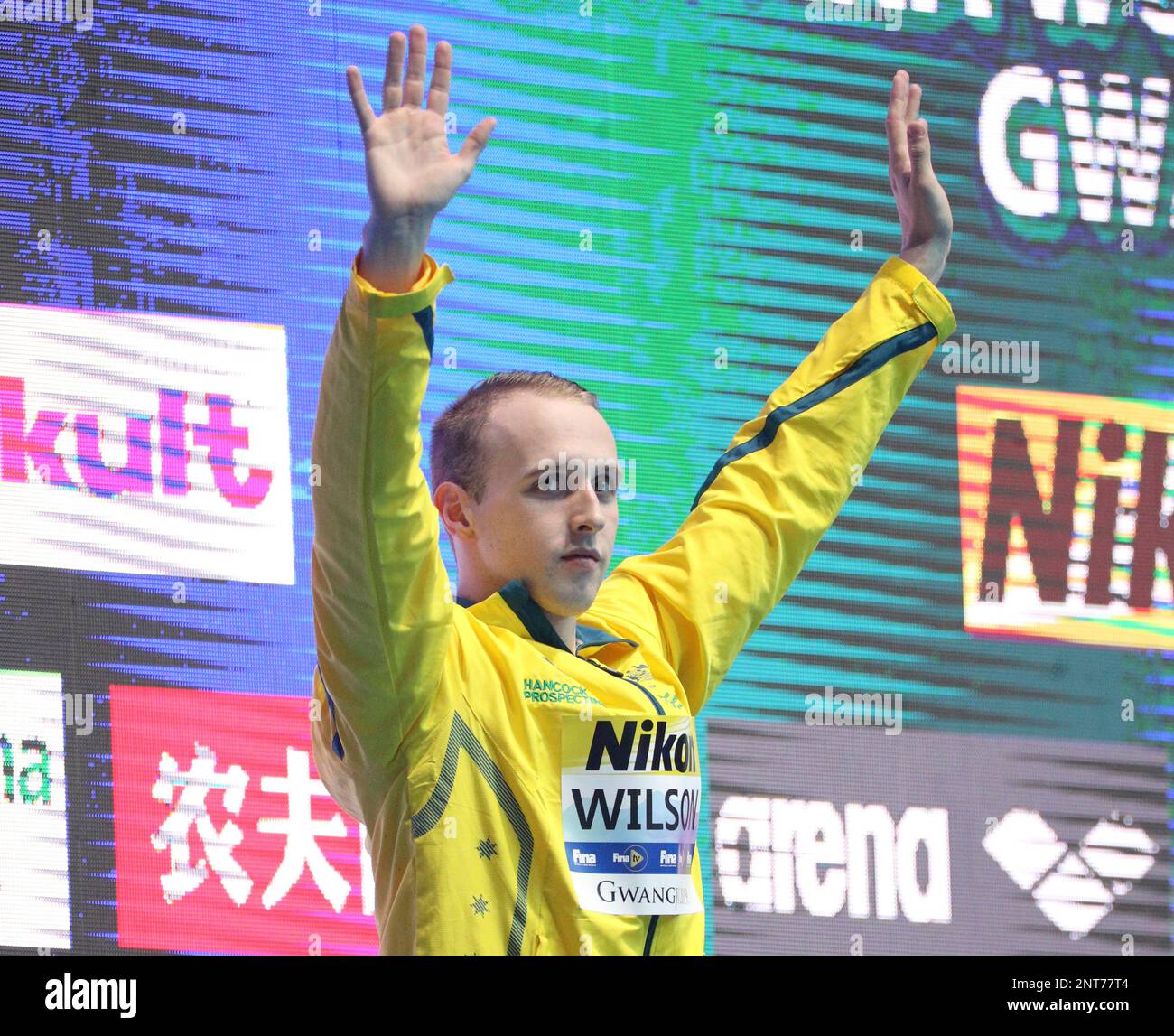 WILSON Matthew of Australia, silver, celebrates during an award ...