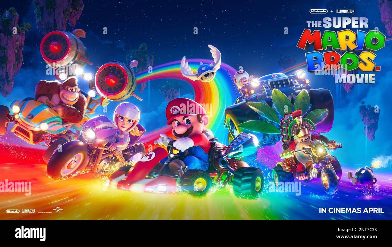 THE SUPER MARIO BROS. MOVIE, poster, from left: Donkey Kong (voice ...