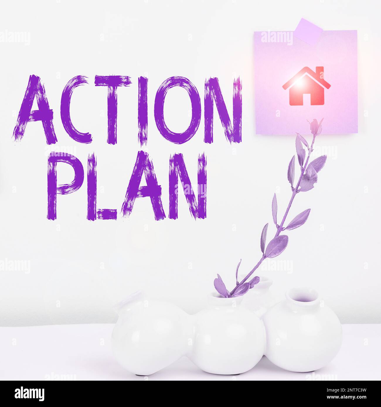 Hand writing sign Action Plan. Conceptual photo list of things or ...