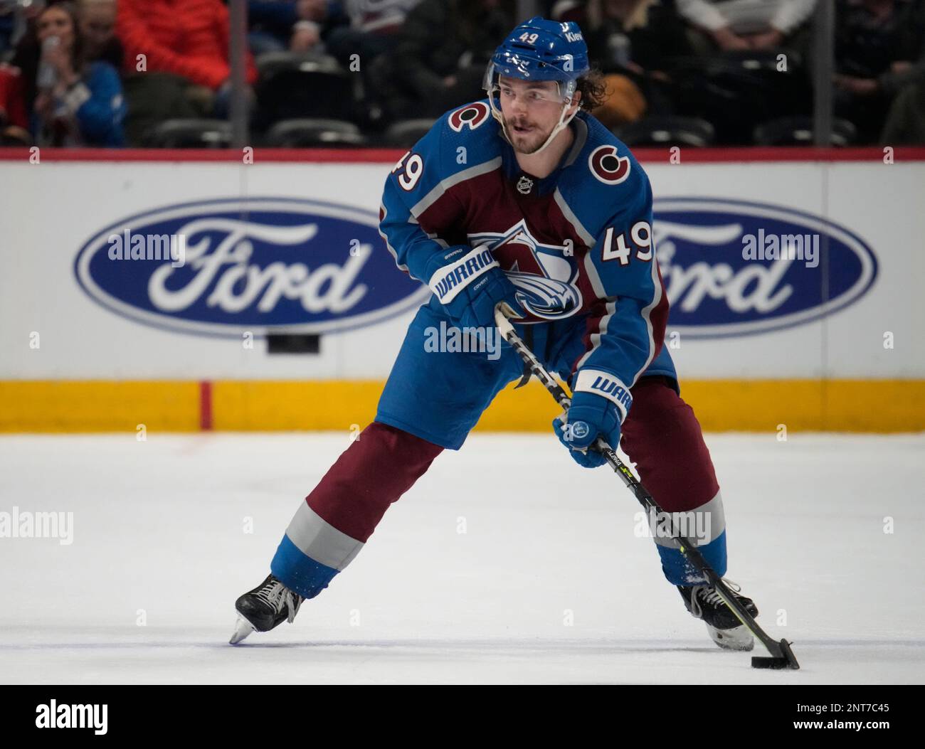 Colorado Avalanche defenseman Samuel Girard (49) in the third period of ...