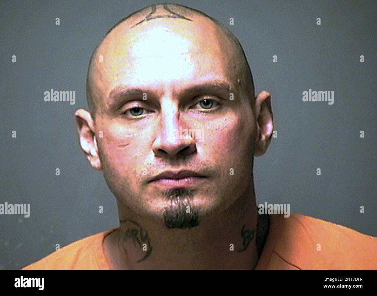 This booking photo released Wednesday, July 24, 2019, by the Manchester ...