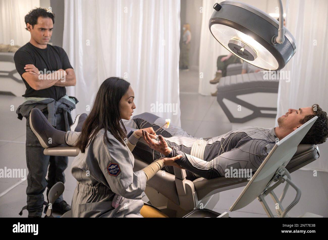 THE ARK, from left: Reece Ritchie, Shalini Peiris, Richard Fleeshman ...