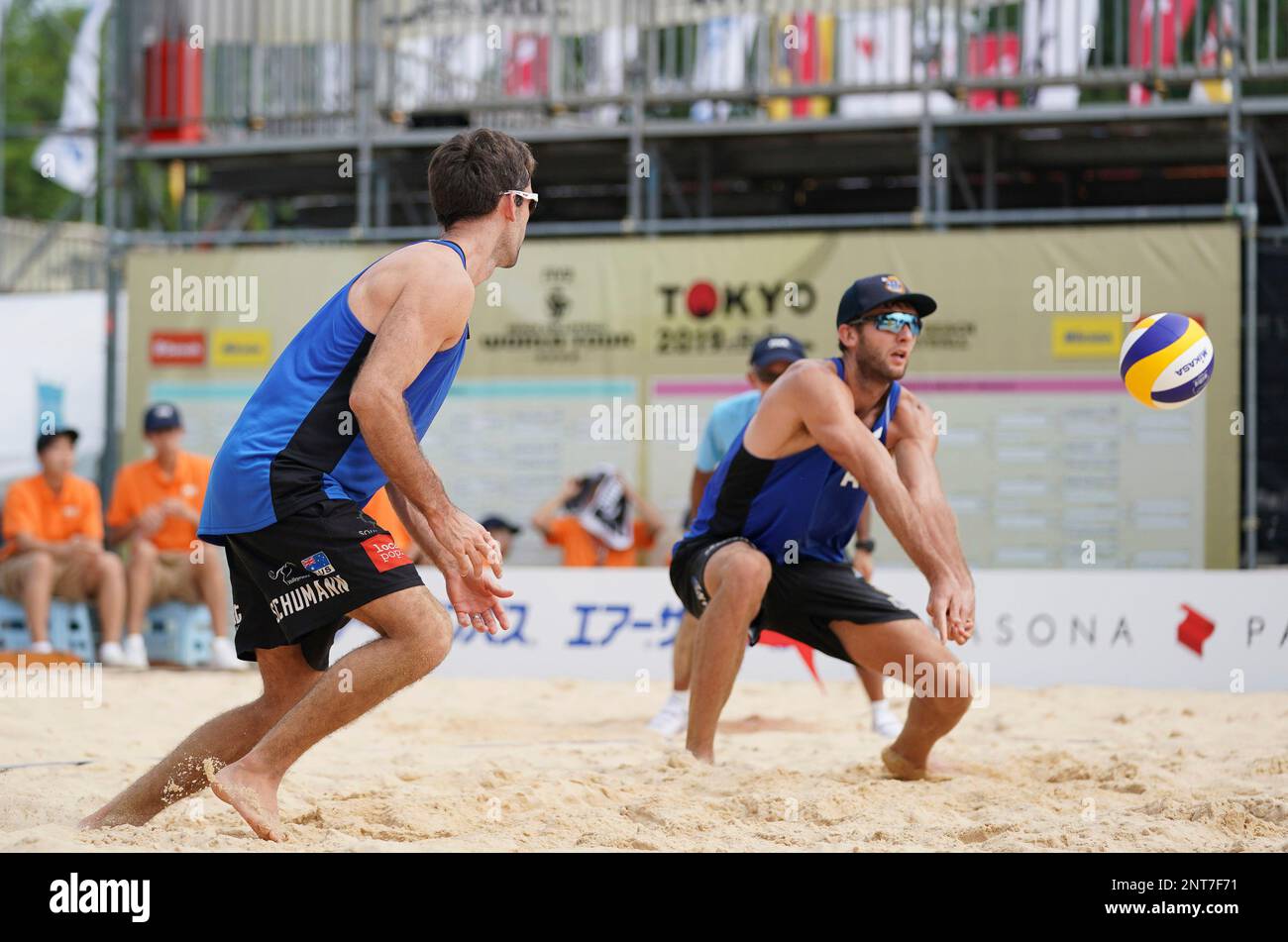 Australia's COLE DURANT (1) and DAMIEN SCHUMANN (2) during ...