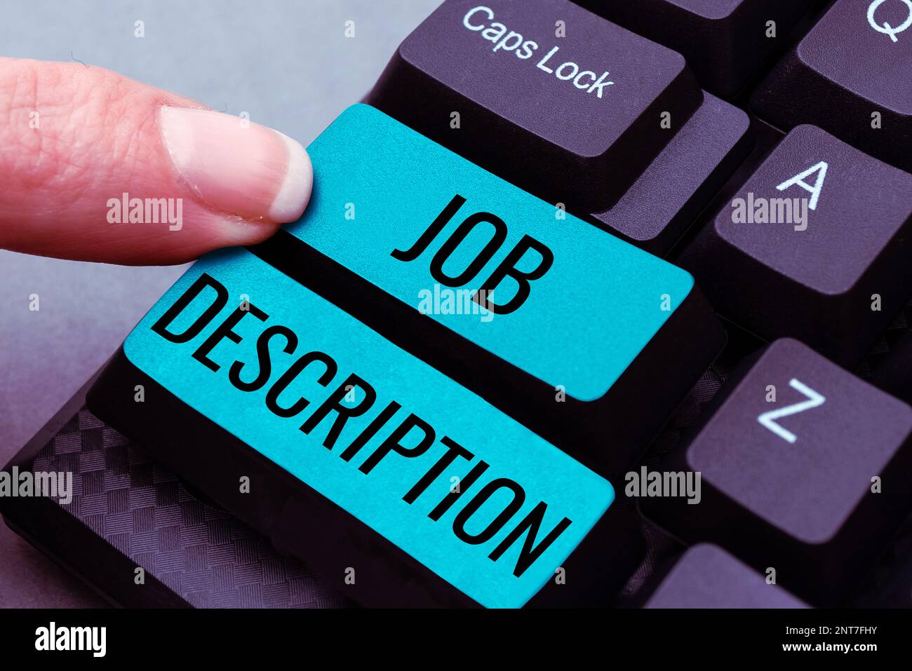 Conceptual display Job Description. Concept meaning A document that ...