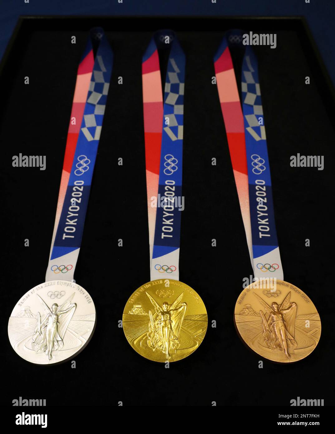 A picture taken on July 22, 2019 shows the front side of (L to R ...