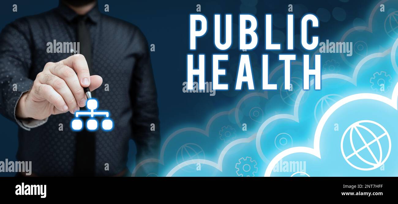 Inspiration showing sign Public Health. Word Written on Promoting ...
