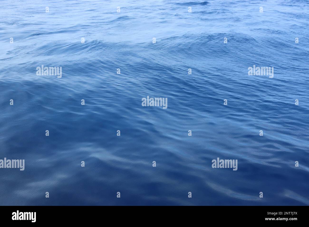 The unmistakeable deep blue of the Mediterrarean Sea with a gentle ...