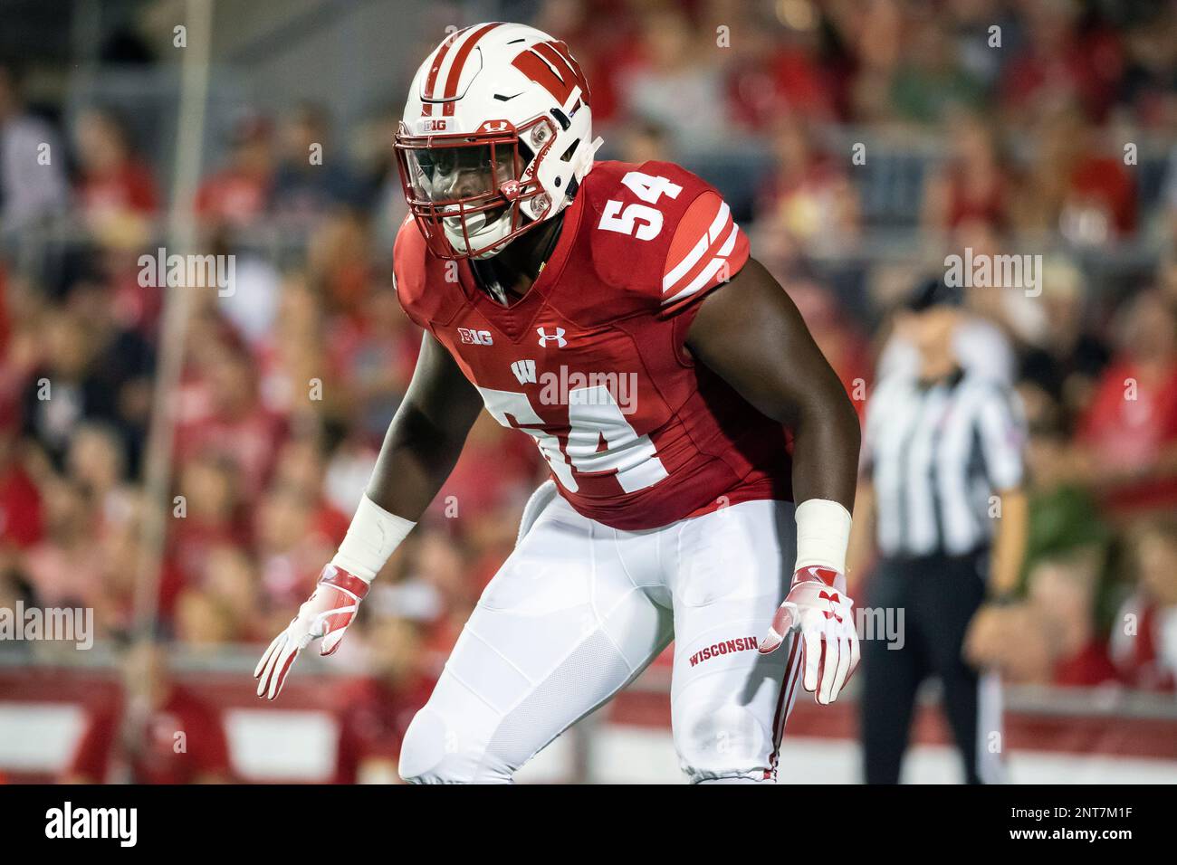 Wisconsin Badgers linebacker Chris Orr (54) during an NCAA college ...