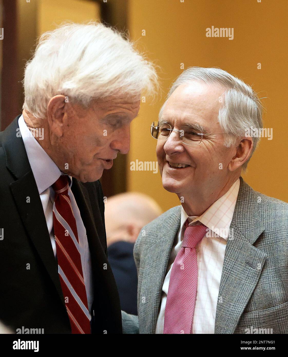 FILE - Virginia Senate Majority Leader Richard Saslaw, left, D-Fairfax ...