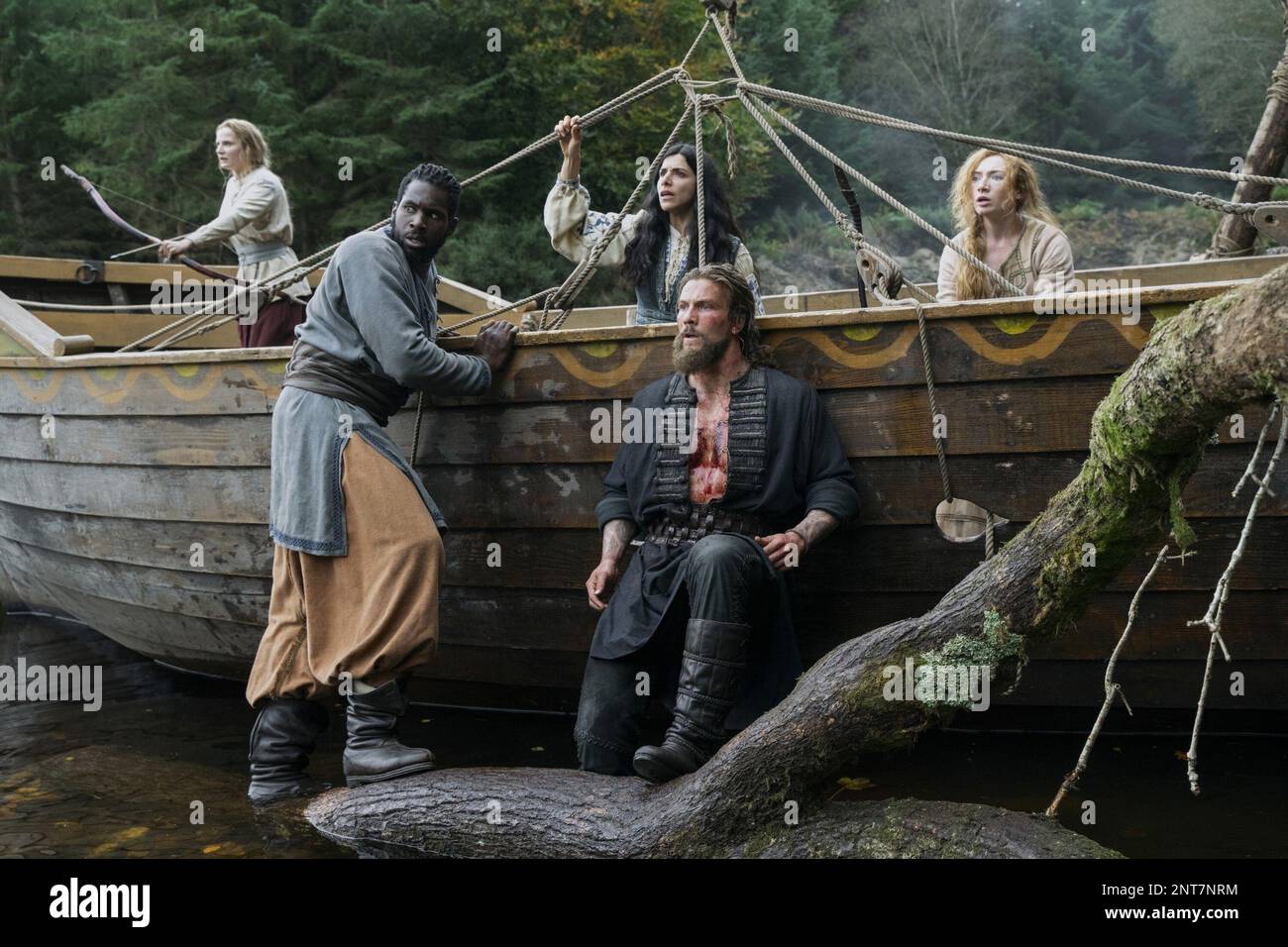 VIKINGS: VALHALLA, from left: Sofia Lebedeva, Kayode Akinyemi, Hayat ...