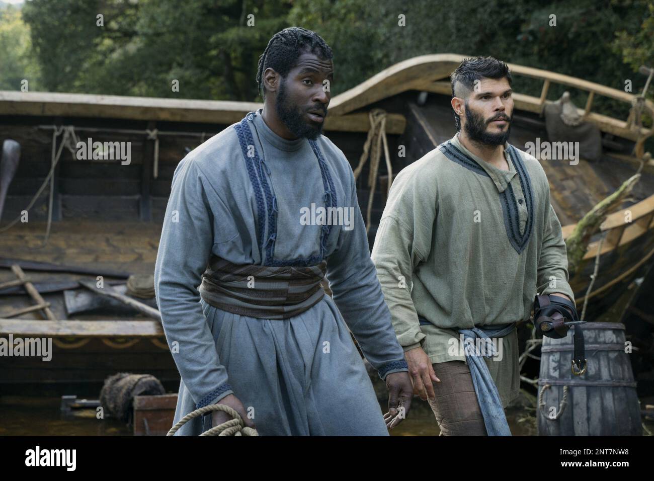 VIKINGS: VALHALLA, from left: Kayode Akinyemi, Taylor James, 'Pecheneg ...