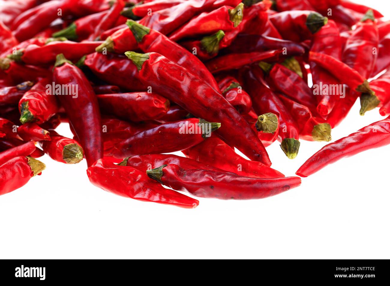 Isolated in the white background of red pepper Stock Photo - Alamy