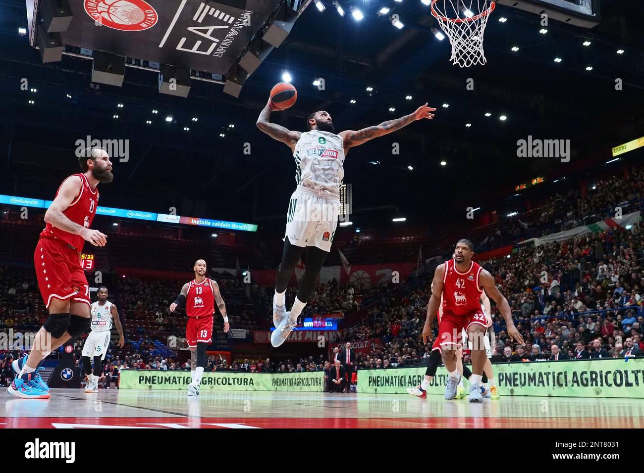 Forum of Assago, Milan, Italy, February 23, 2023, Derrik Williams ...