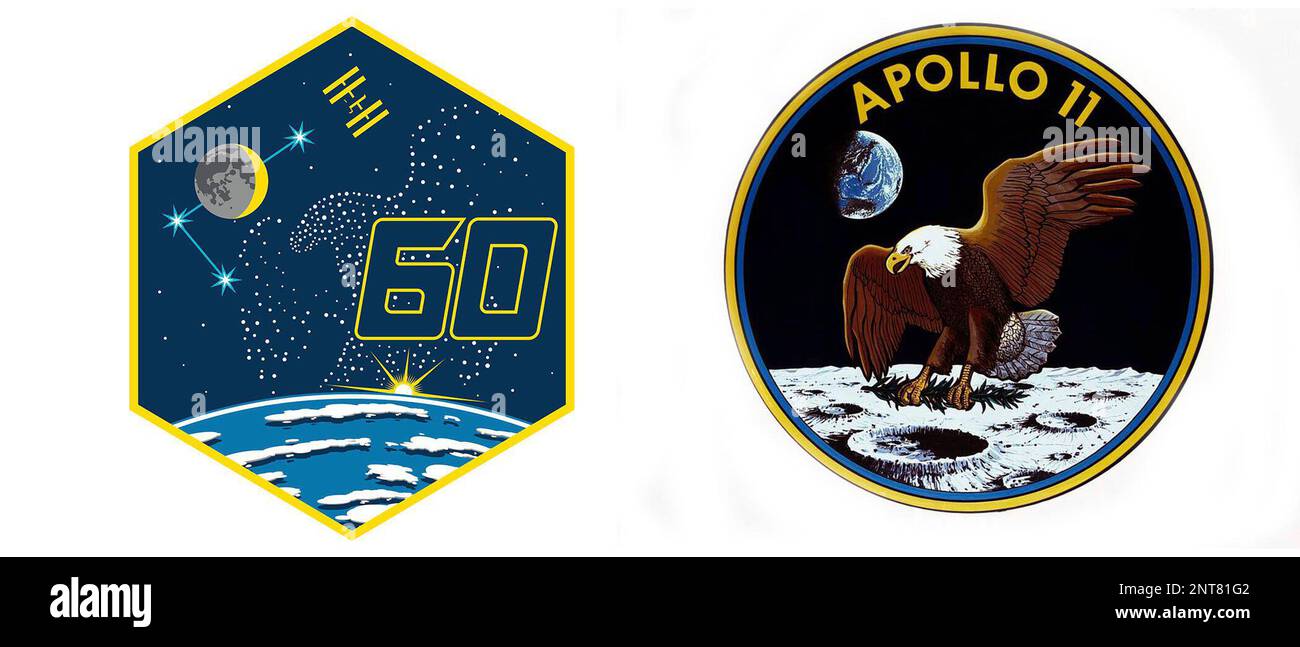 This image provided by NASA shows a patch designed to pay tribute to ...