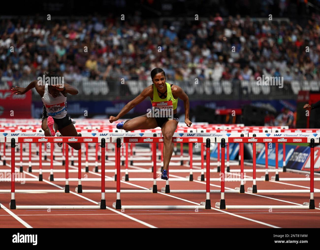 Queen Claye aka Queen Harrison (USA) places second in 100m hurdles heat ...