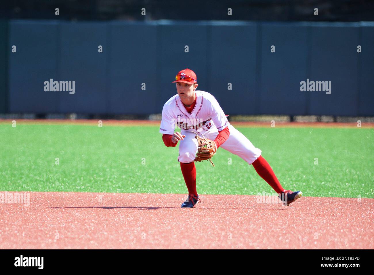 St. John's University Redstorm 2nd baseman Ryan Markey (2) during game ...