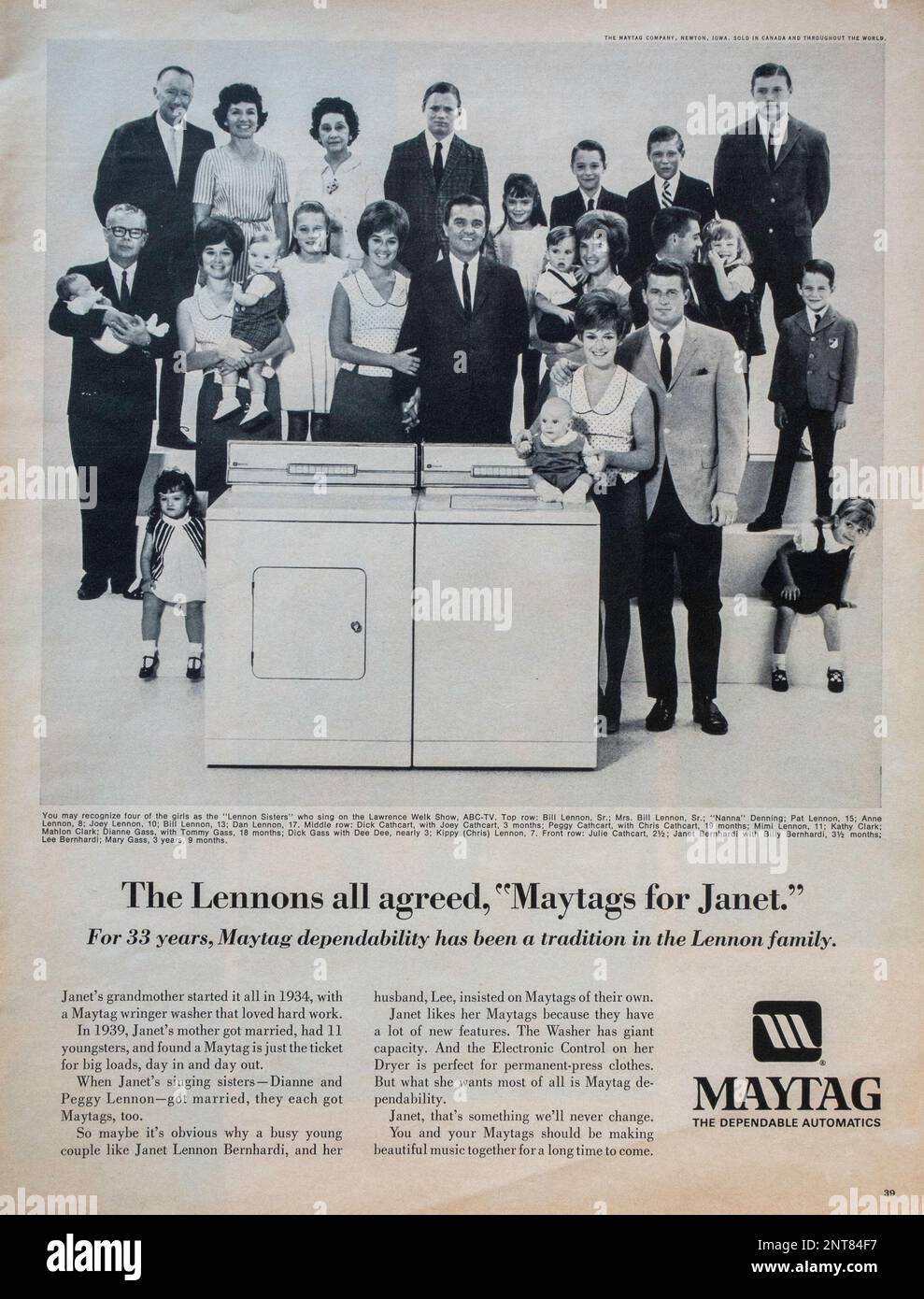 Vintage "Life" Magazine 26 January 1968 Issue Advert, USA Stock Photo ...