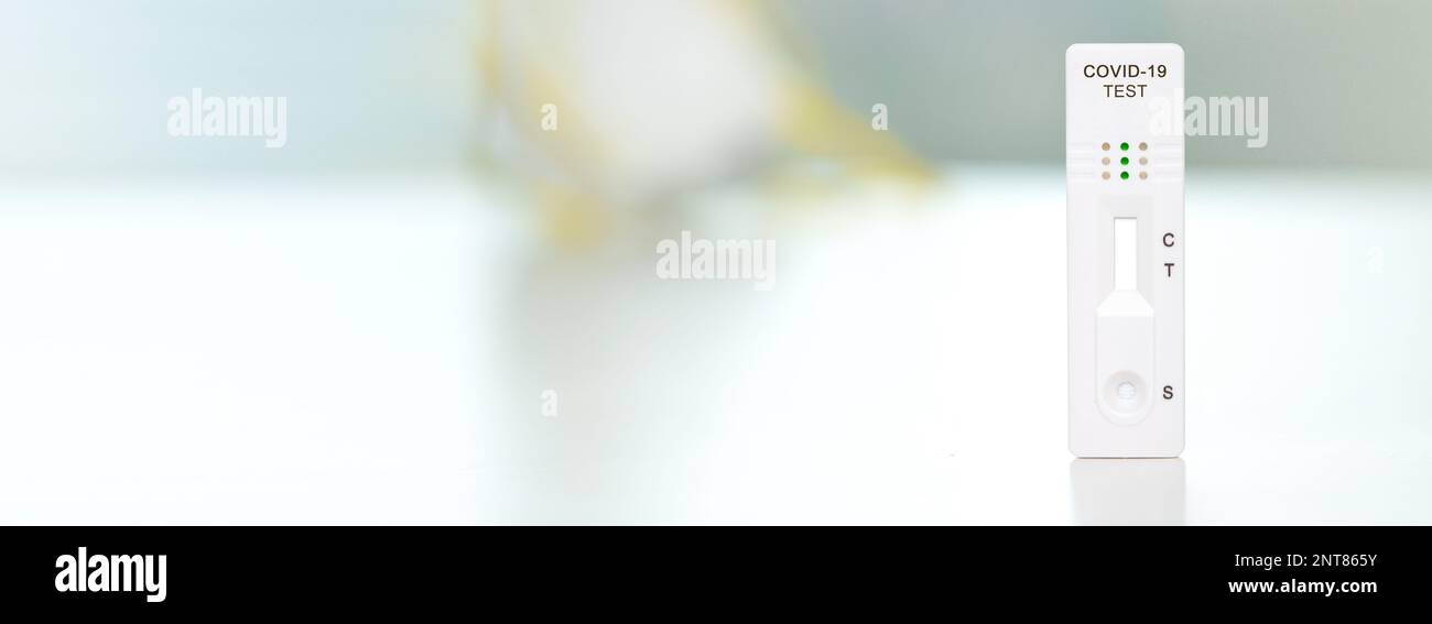 Covid rapid antigen nasal test. Self test at home or at corona test ...