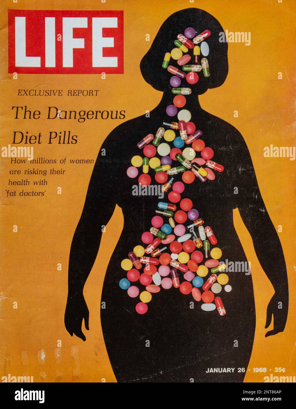 Vintage "Life" Magazine 26 January 1968 Issue Cover, USA Stock Photo ...