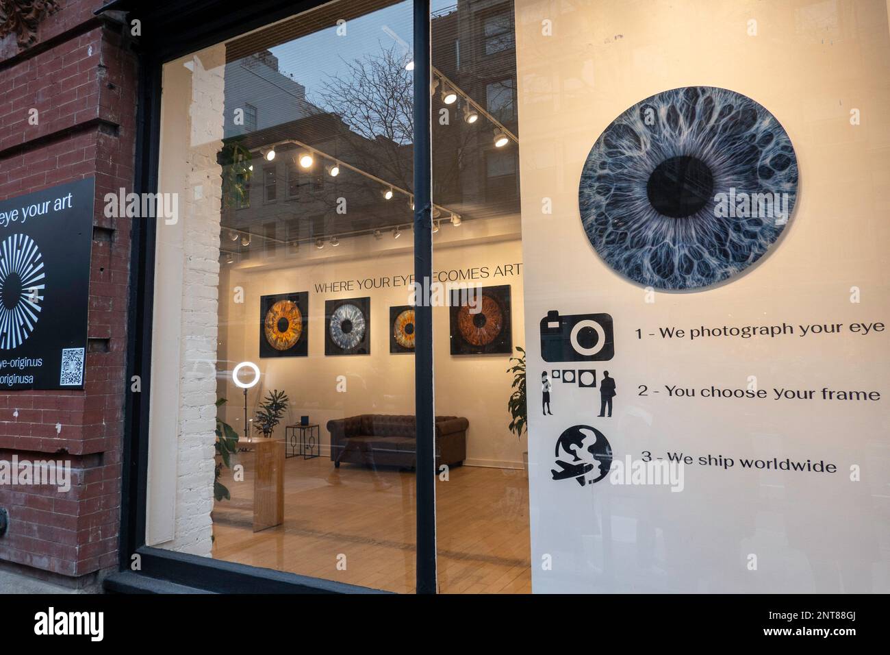 Hi, origin is a store in Soho that photographs eyes, and turns that ...